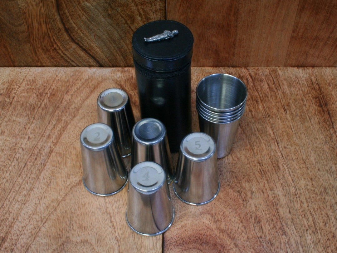 Egyptians Numbered Cups 1 to 10 in Black Leather Zip Case Cat Pharaoh ...