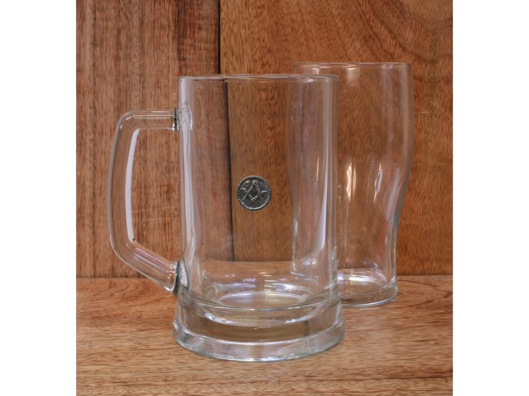 Masonic and Templar Pint Glass Lager Glass Ale Glass Tankard or Tulip ...