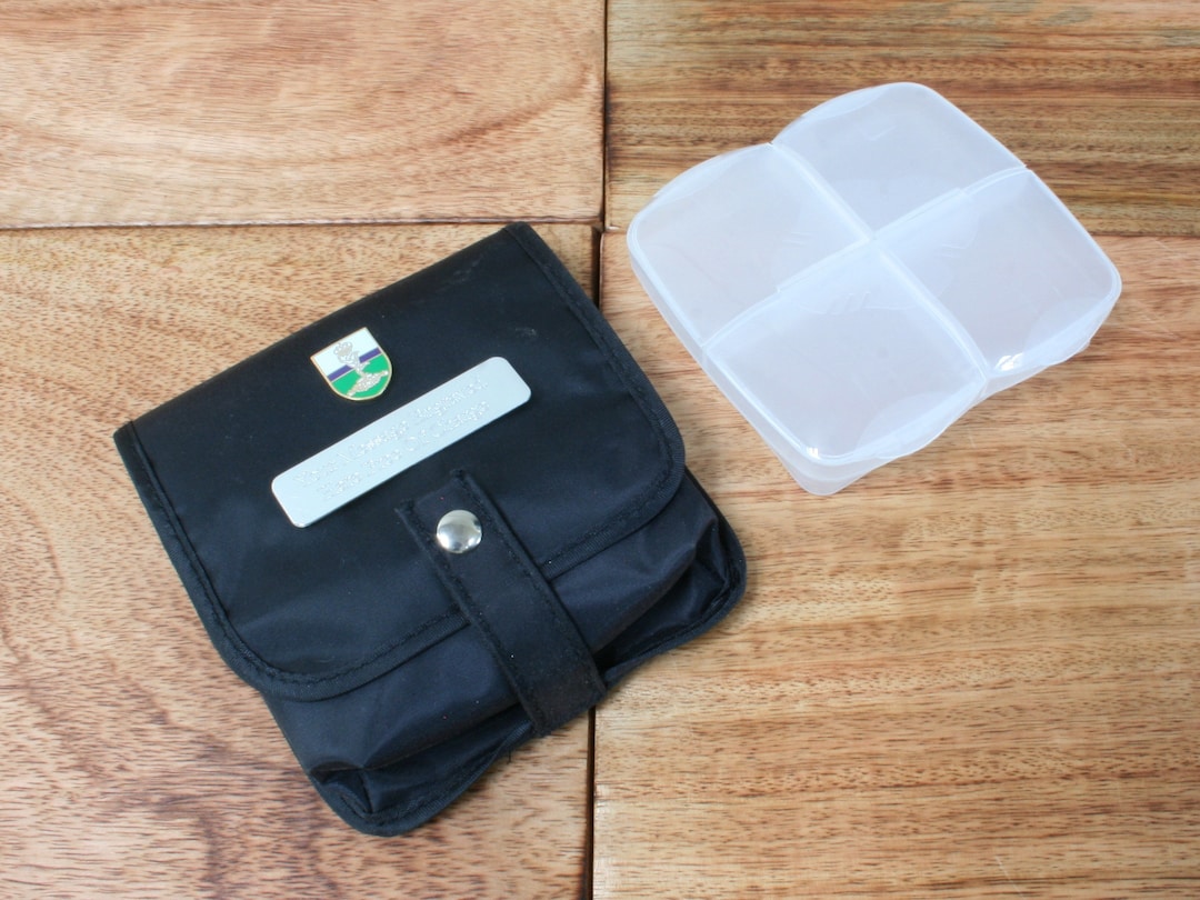 British Military Regiments Travel Compartment Box Storage Pill Box Soft ...
