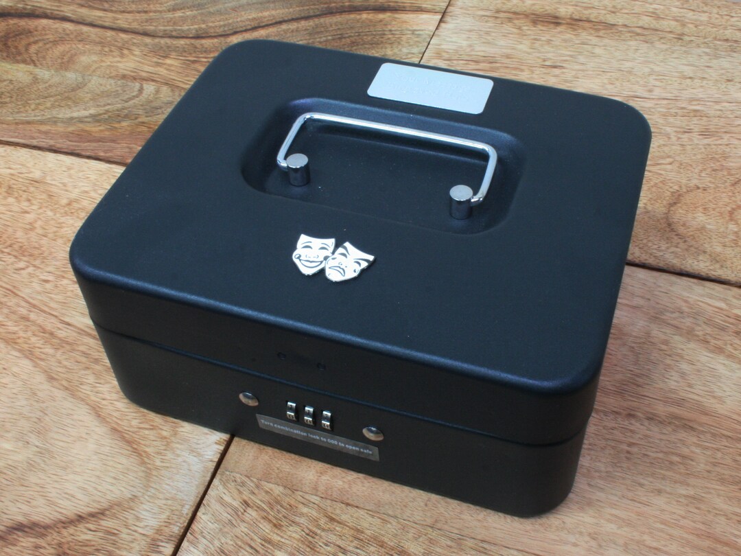 Shakespeare Money Box Combination Cash Safe Removable Tray Personalised ...