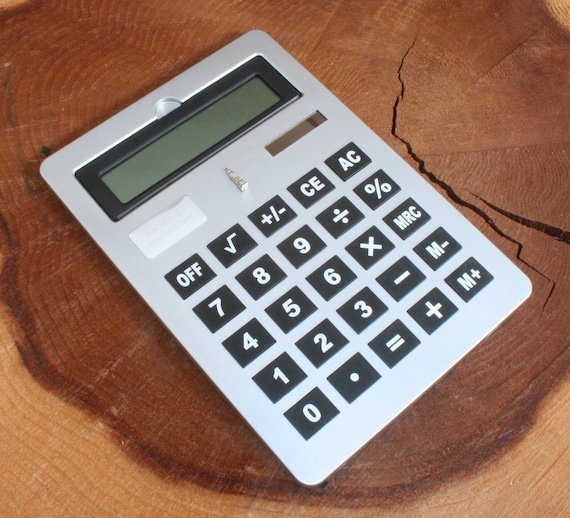 Skyscraper GIANT Desk Calculator Battery & Solar Powered With - Etsy