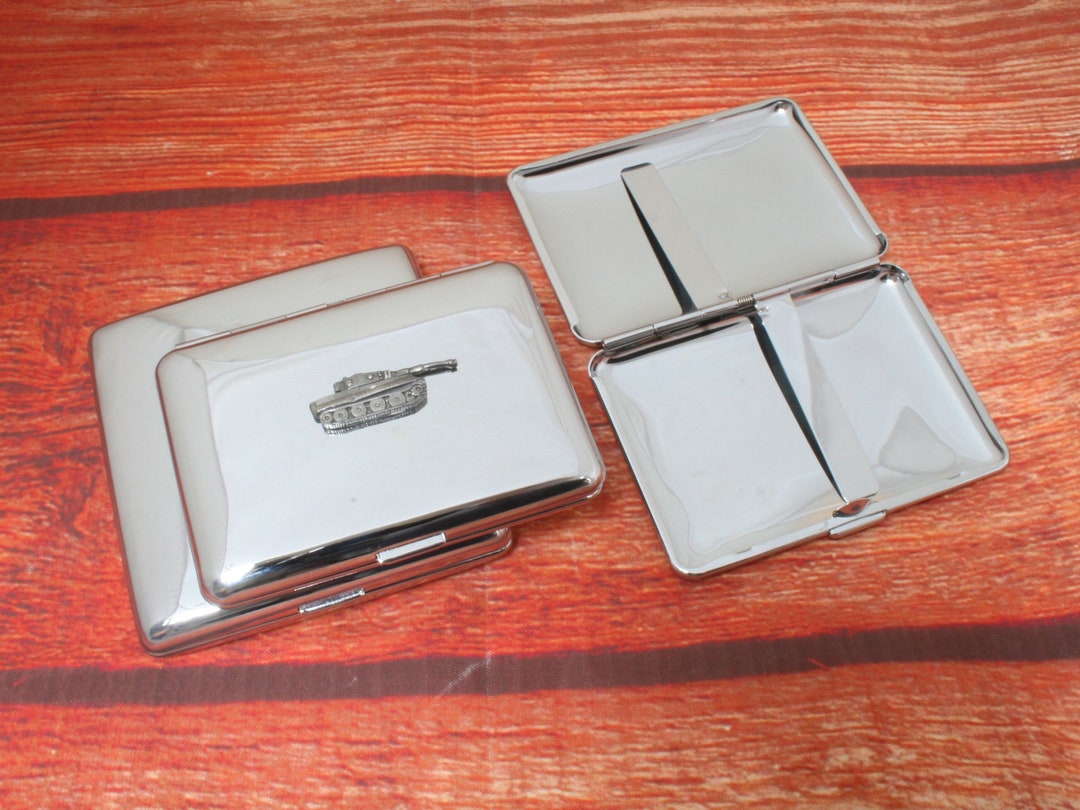 Army Tanks Cigarette Tin Chrome Plated Steel Medium or Large - Etsy