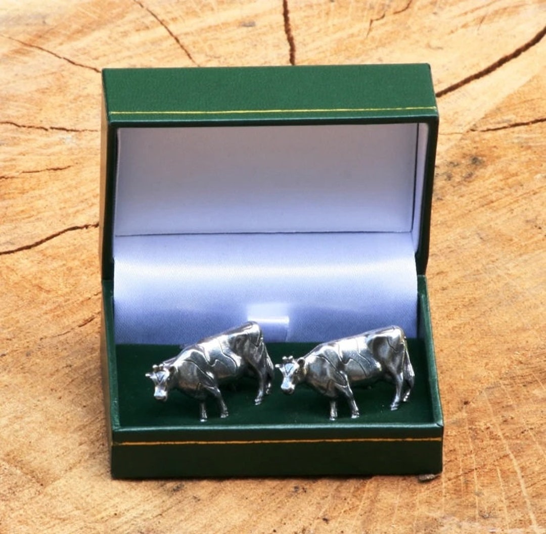 Dairy Cow Cufflinks Pewter UK Handmade Milk Maid Christmas Gift 97 Cu ...