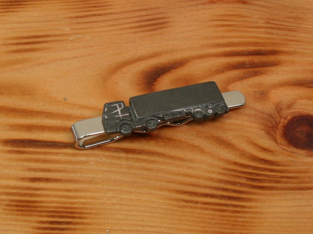 Articulated Lorry Tie Clip Tack Slide UK Handmade Transport Lorry ...