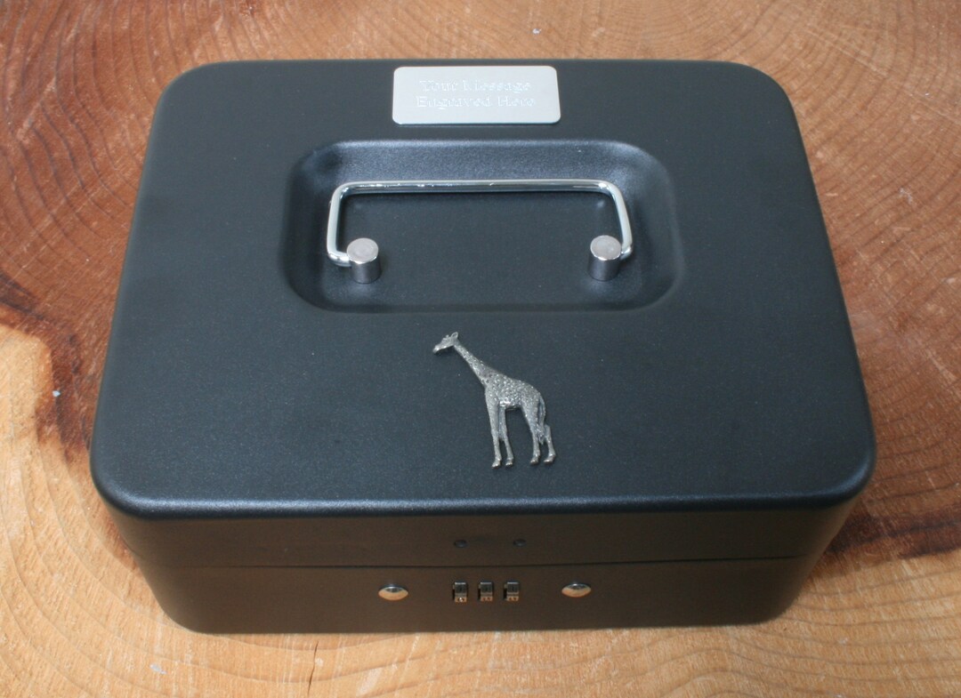 Safari Animals Money Box Combination Cash Float Safe Removable Tray ...