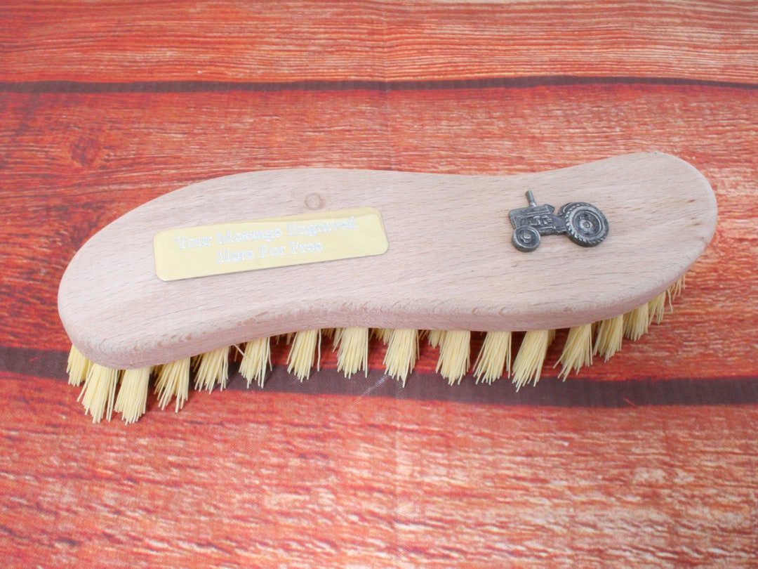 Farm Vehicles Wooden Hand Brush Cleaning Pet Brush Tractor Combine ...