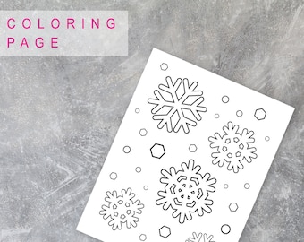 snowflake coloring pages for toddlers