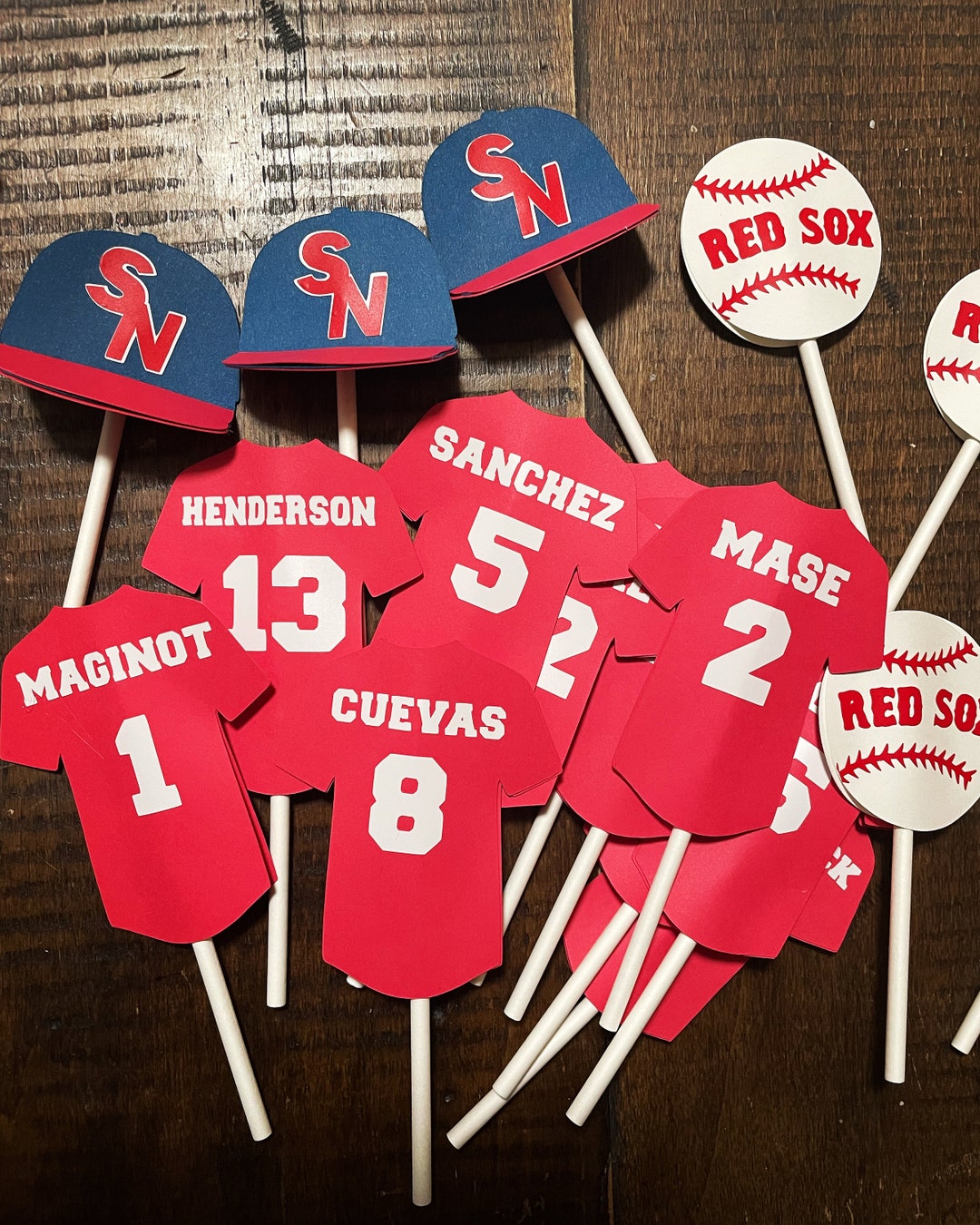Baseball Cupcake Toppers - Etsy