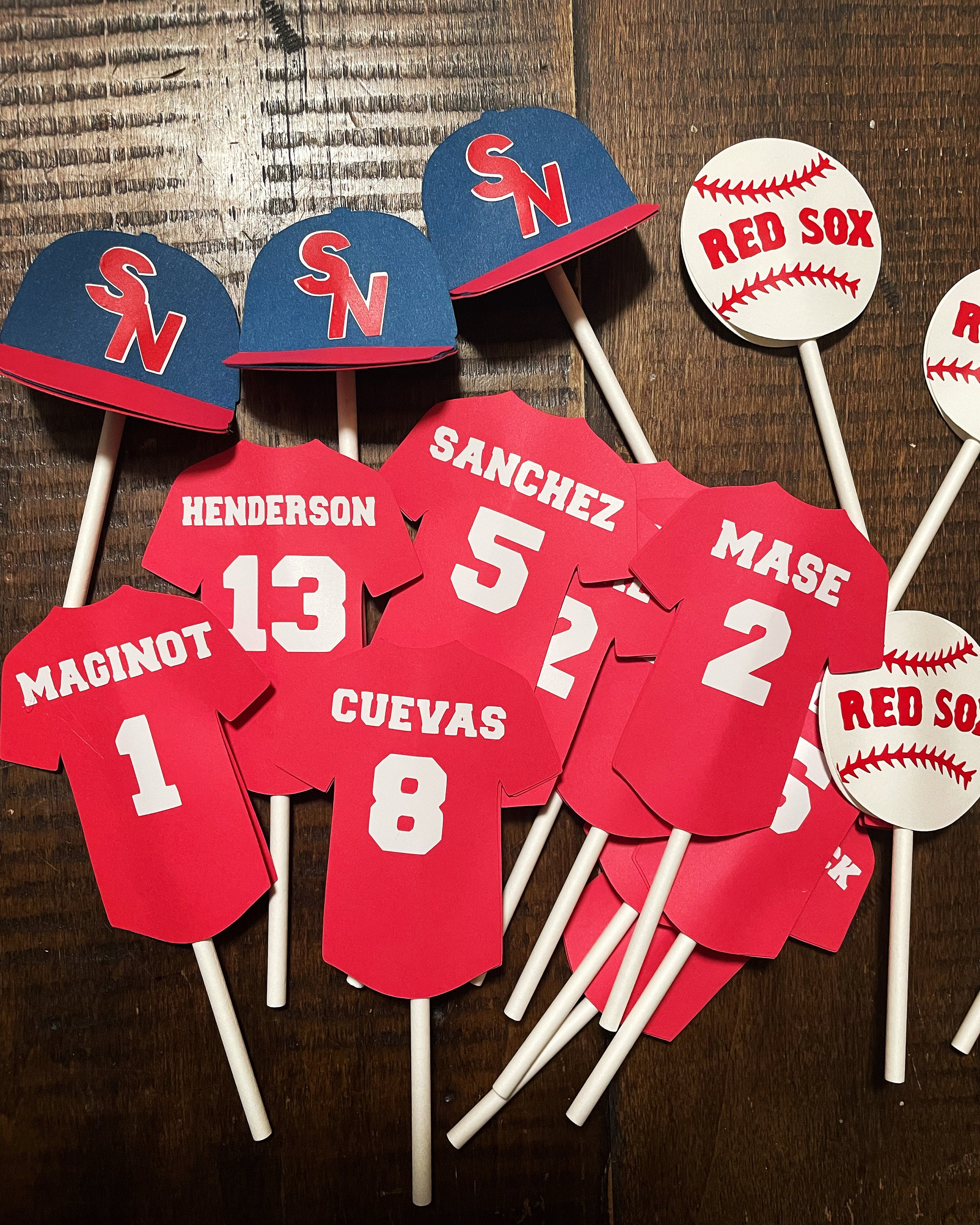 Baseball Cupcake Toppers - Etsy