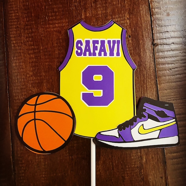 Basketball Cake Topper - Etsy