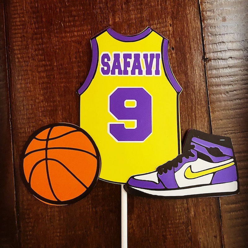 Basketball Cake Topper - Etsy