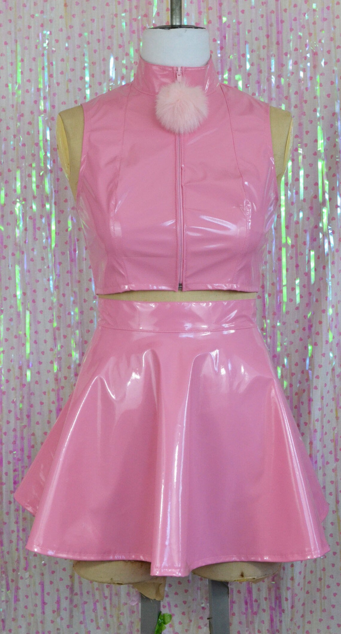 PASTEL PVC 2 Piece Pom Pom Powder Puff Set PINK - Etsy
