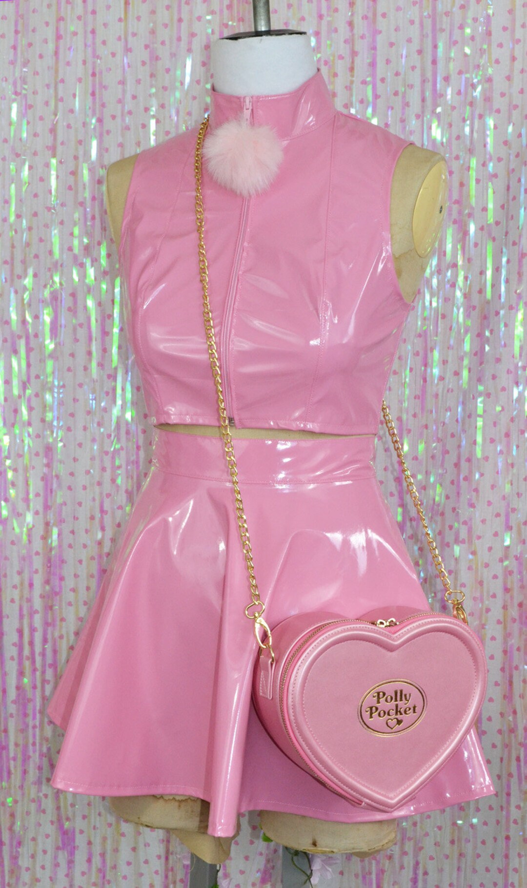 PASTEL PVC 2 Piece Pom Pom Powder Puff Set PINK - Etsy
