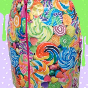 Acid Pop Sweet Vinyl Pvc CANDY CANDY CANDY Mini Skirt - Etsy
