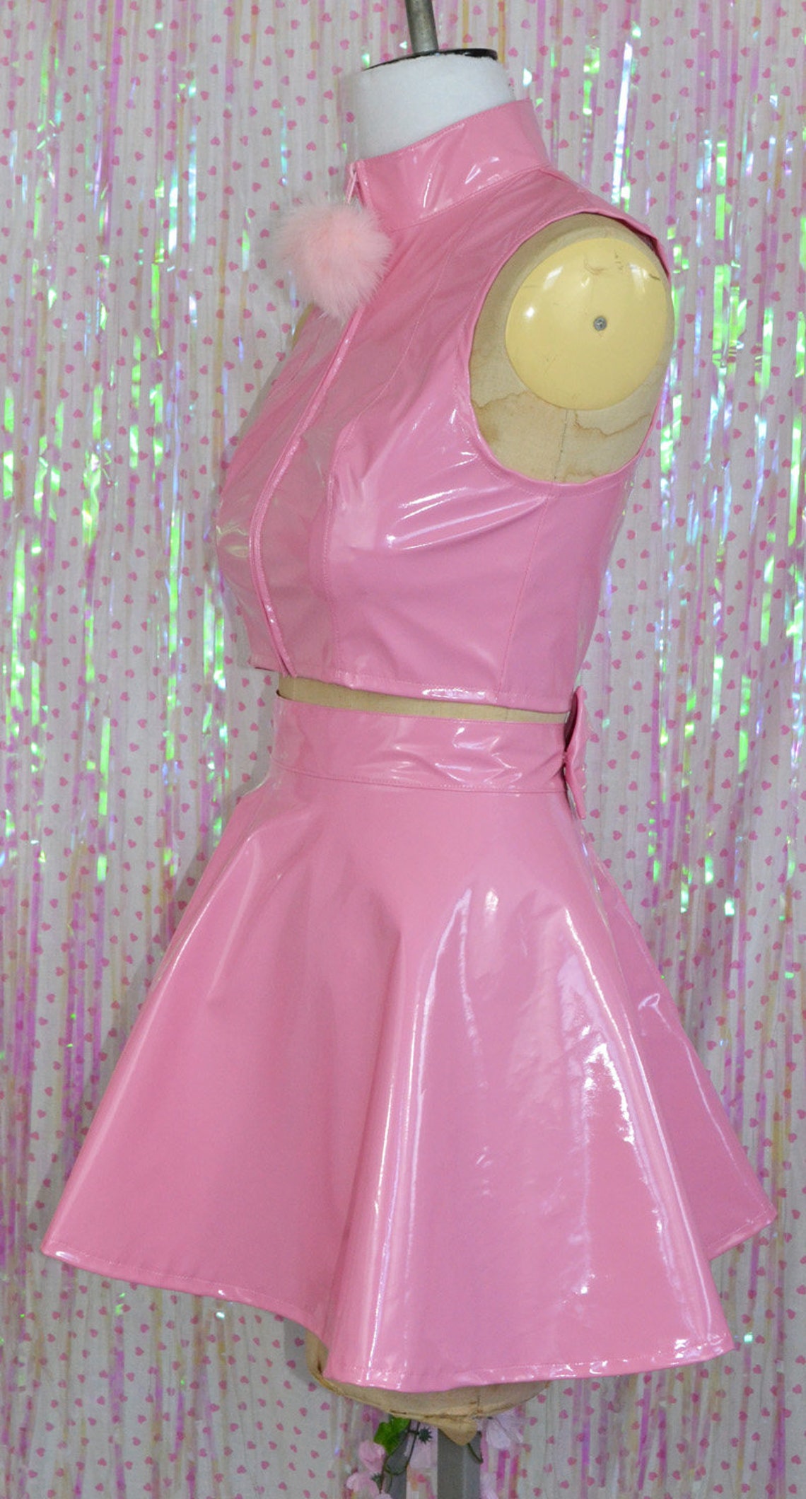 PASTEL PVC 2 Piece Pom Pom Powder Puff Set PINK - Etsy