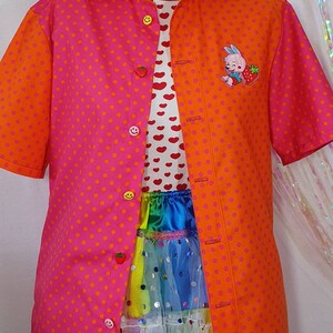 DECORA Bright Orange Pink MASC Mens Fit SHIRT Tails - Etsy