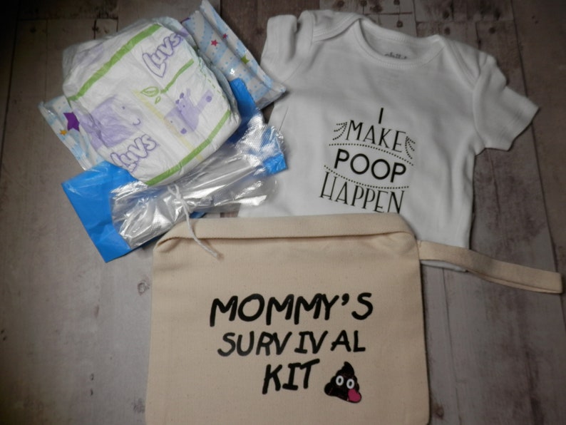 NEW MOM SURVIVAL Kit Mommy's Diaper Kit New Baby Novelty - Etsy