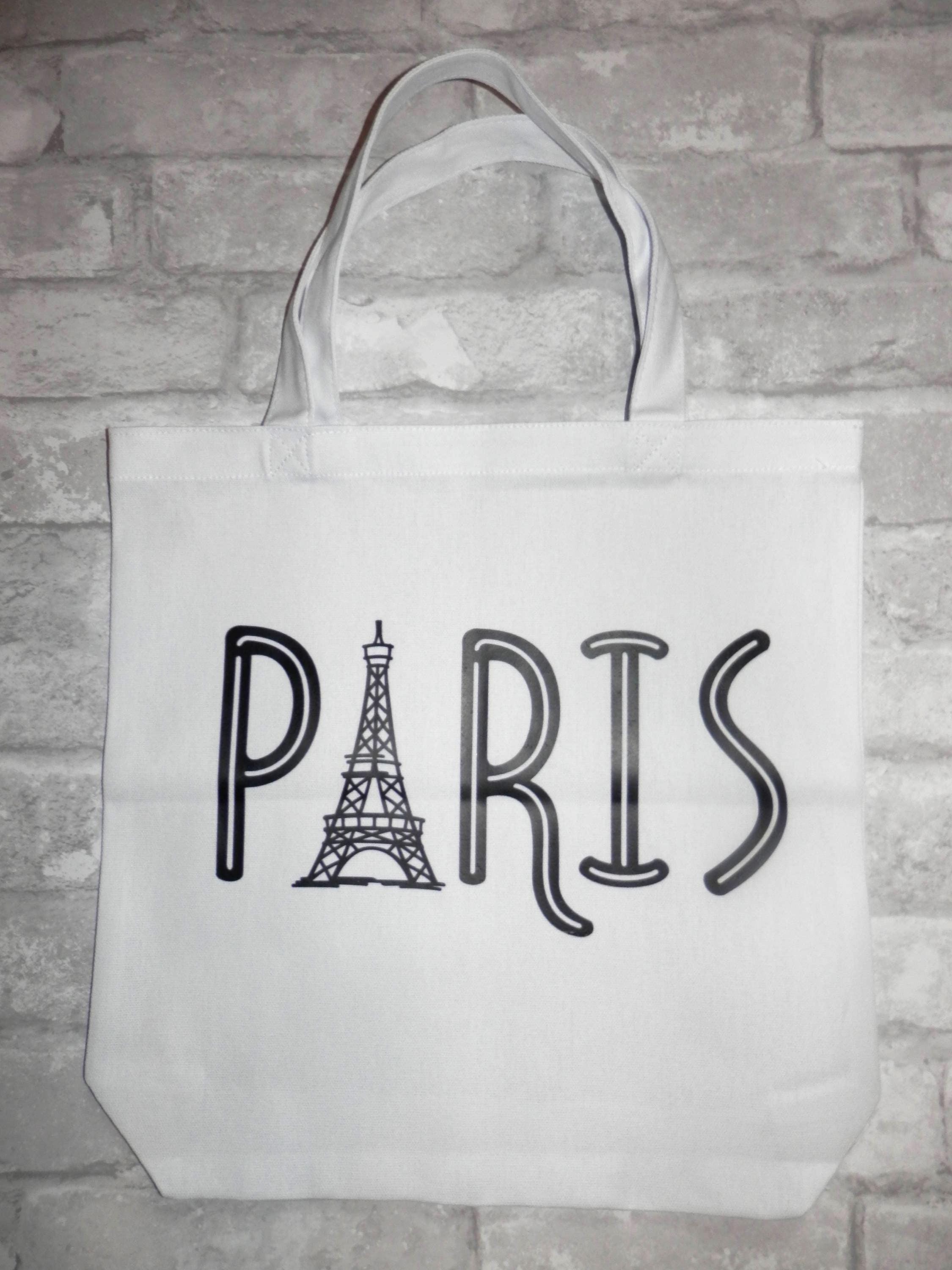 Eiffel Tower Paris Tote Bag, Travel Tote Gift Bag, Paris Market Bags ...