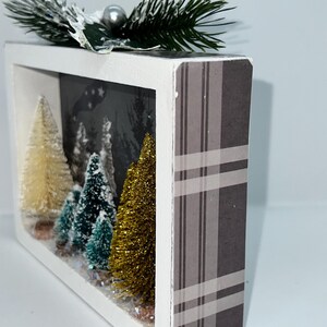 WINTER WOLF SHADOW Box, 3D Winter Scene, Decoupage Winter Box ...