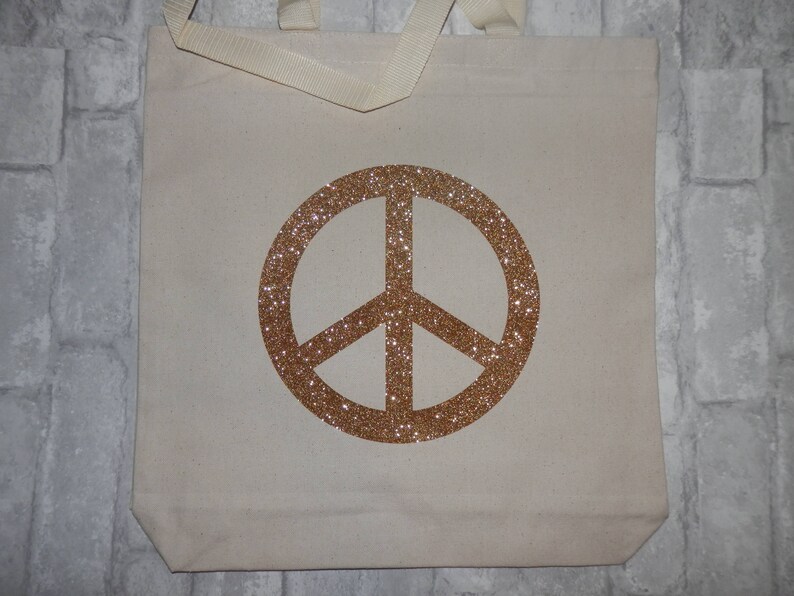 PEACE SIGN TOTE Peace Bags Travel Bags Eco Grocery Bag - Etsy