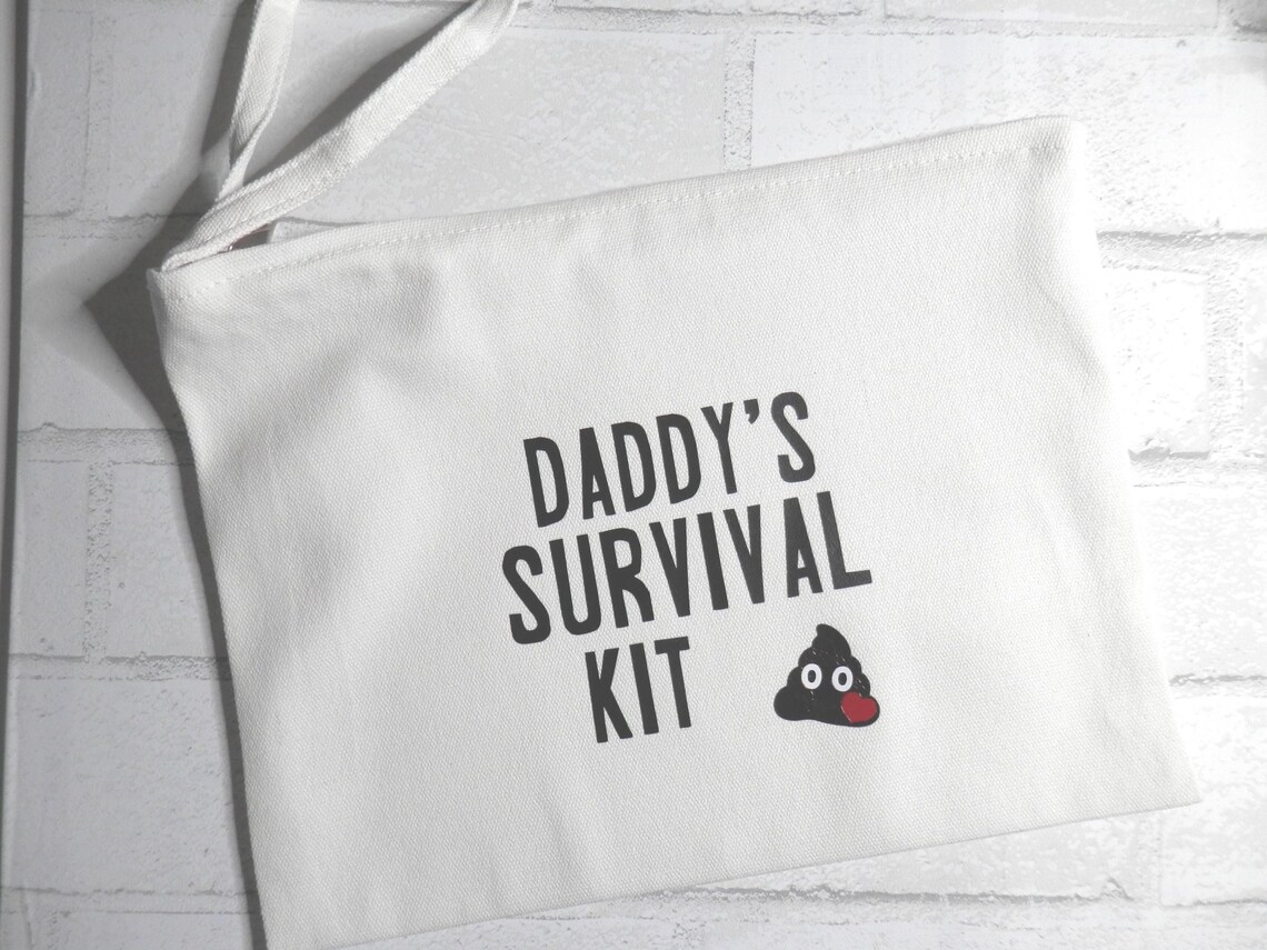 NEW DAD SURVIVAL Kit, Daddy's Diaper Kit, New Baby Novelty Gifts, New ...