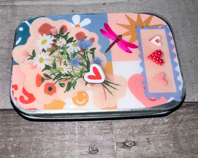 HANDMADE ALTOID TINS, Decorated Tin Boxes, Gift Card Tins, Mini Gift ...