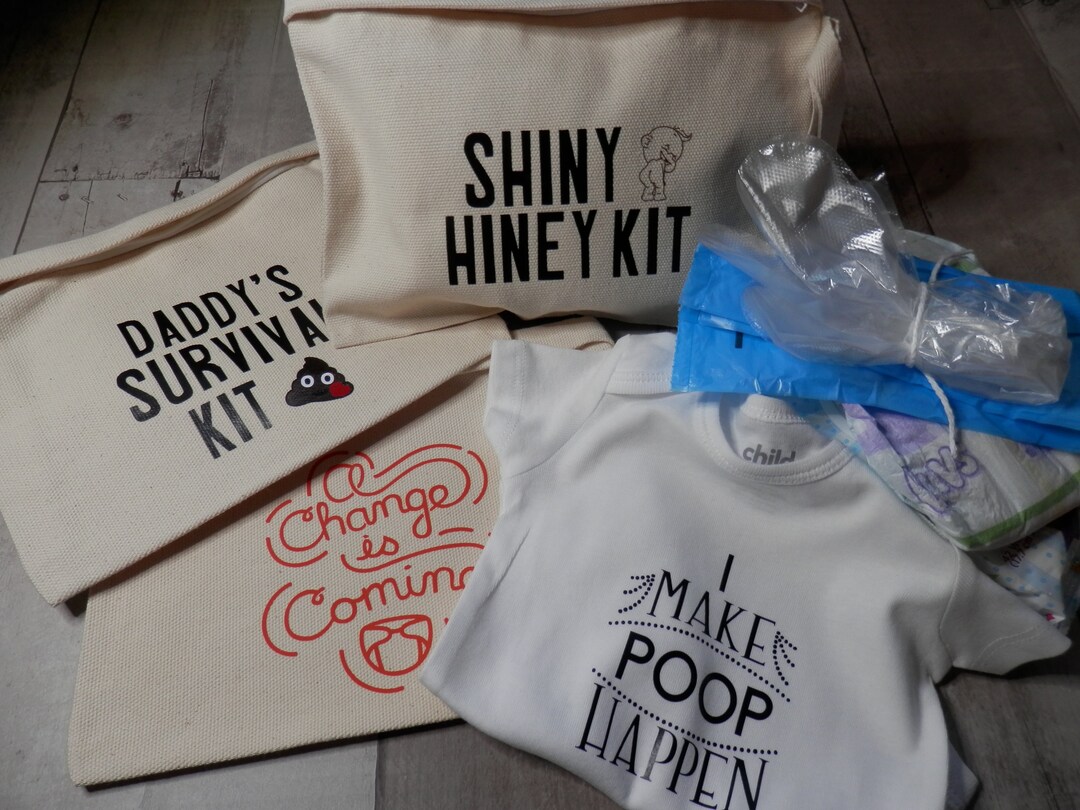 NEW DAD SURVIVAL Kit, Daddy's Diaper Kit, New Baby Novelty Gifts, New ...