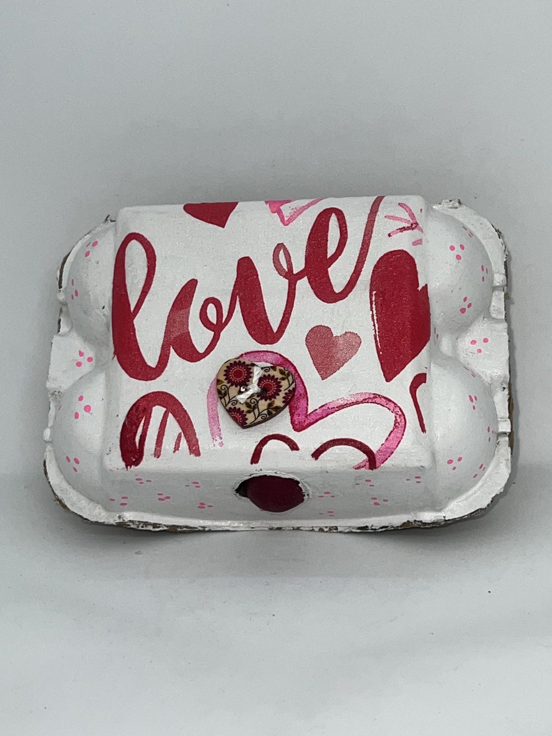 VALENTINE EGG CARTON Gift Box, Valentine Hearts, Valentine Candy Holder ...