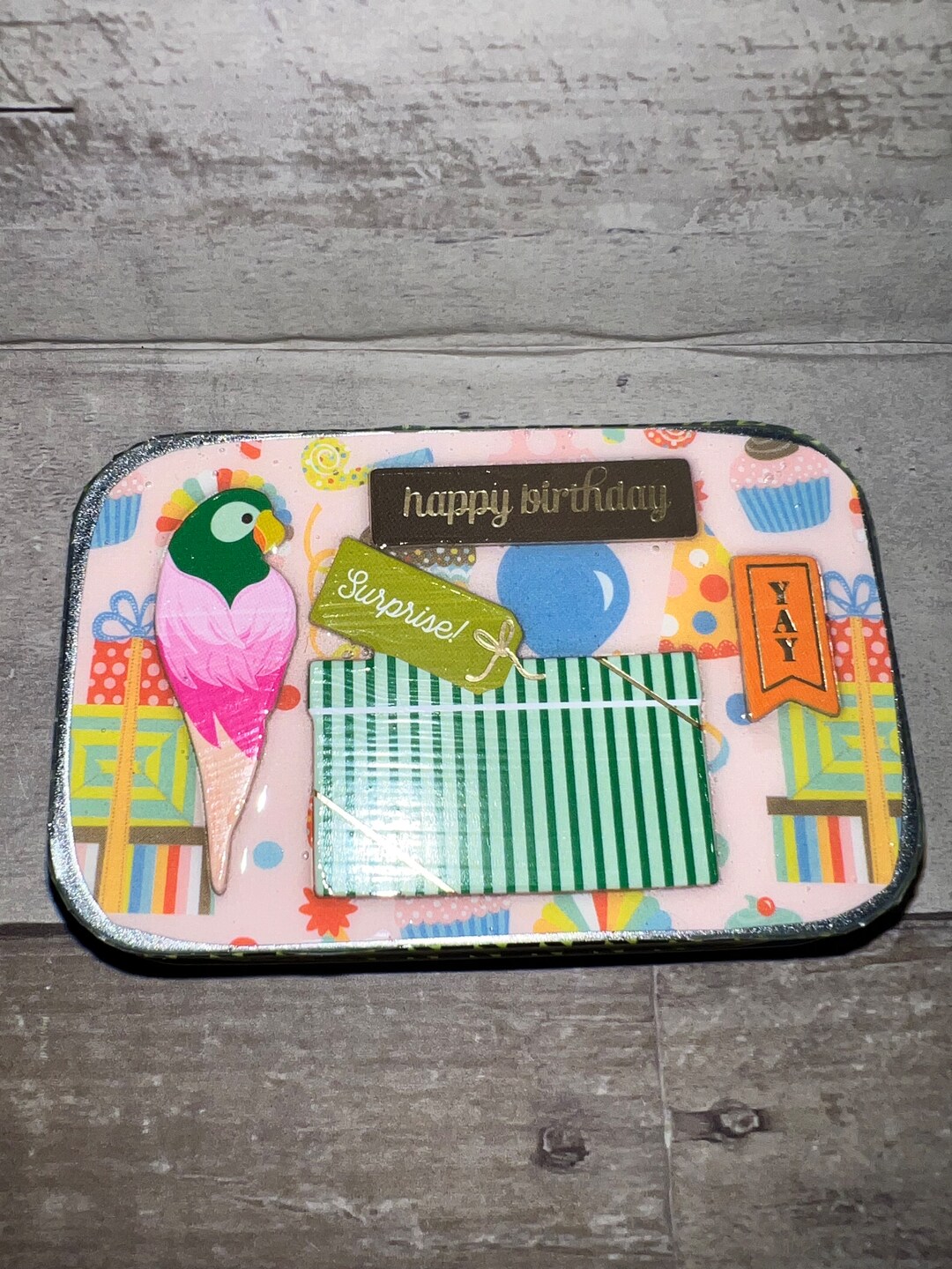 HANDMADE ALTOID TINS, Decorated Tin Boxes, Gift Card Tins, Mini Gift ...