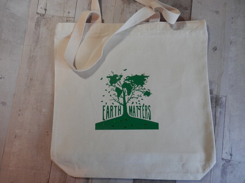 EARTH DAY BAG Reusable Market Bag Vegan Tote Bag Happy - Etsy UK