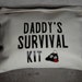 NEW DAD SURVIVAL Kit, Daddy's Diaper Kit, New Baby Novelty Gifts, New ...