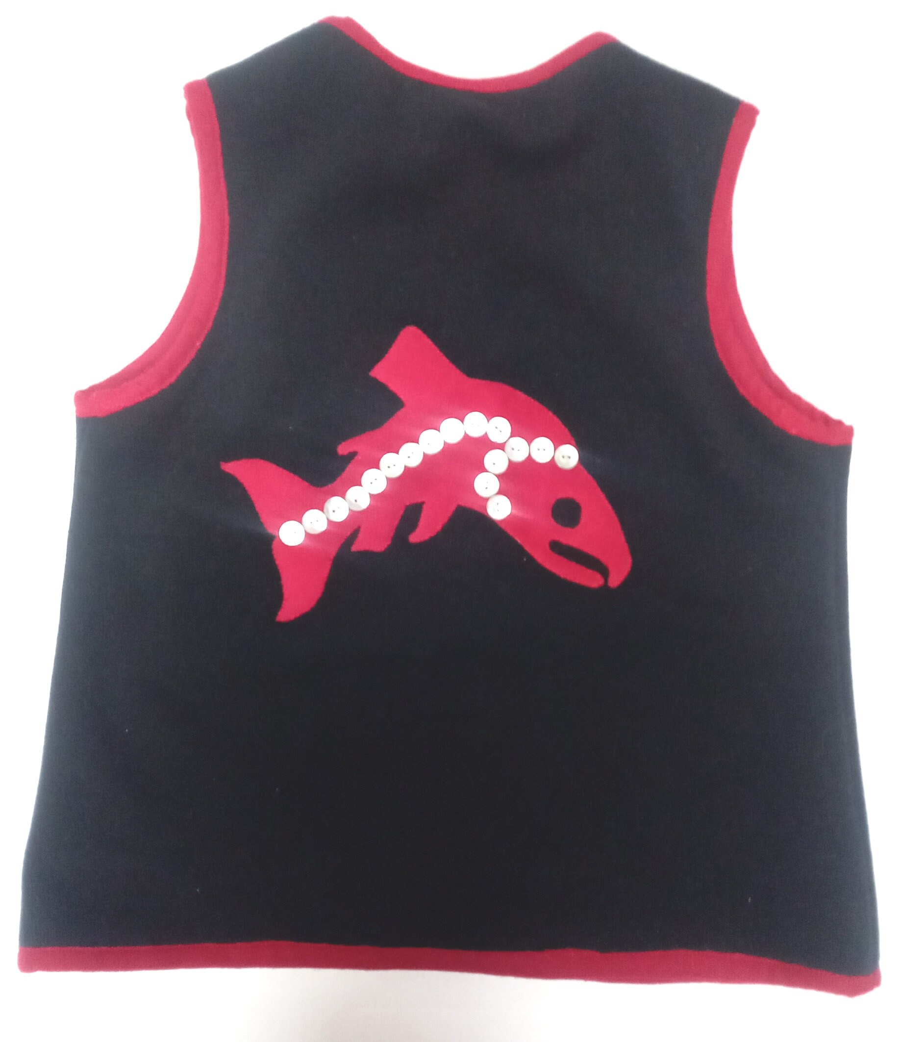 Northwest Coastal Design Wool Vest - Etsy