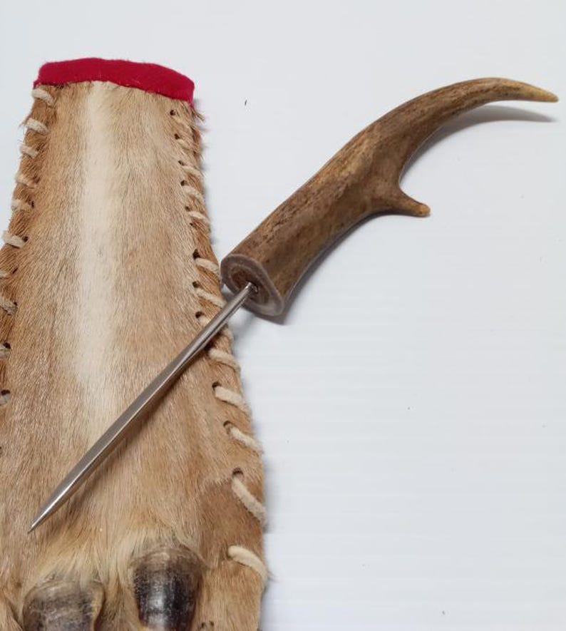 Sewing Awl in Deer Skin Case, A Unique Accessory for Reenactment ...