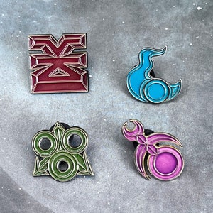 Symbols of Chaos Enamel Pin Set - Etsy