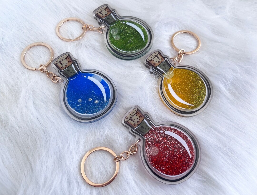 Potions Liquid Charm Keychain Fantasy Dungeons and Dragons - Etsy