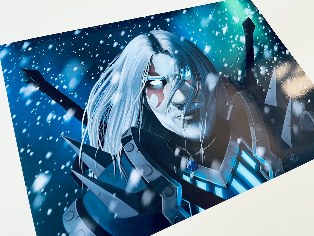 Thassarian Death Knight World of Warcraft Gift for Gamer Wall Art ...