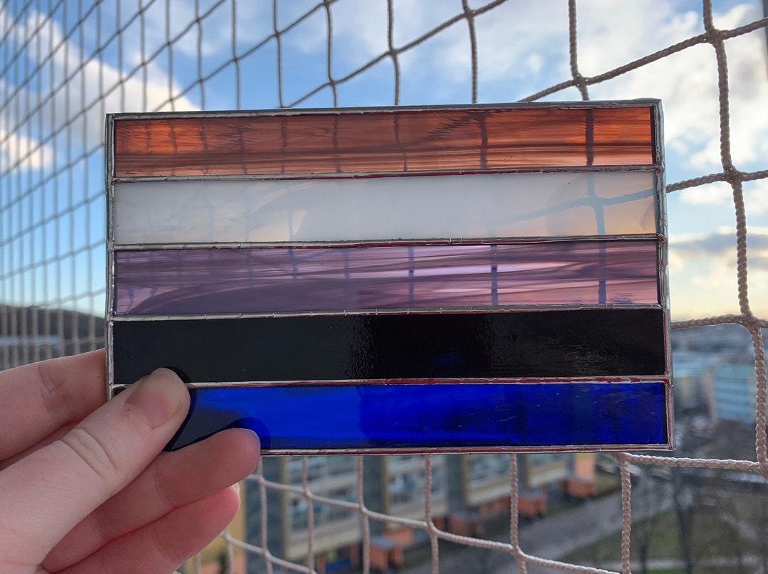 Genderfluid LGBT Pride Flag LGBTQ+ Queer Gift Stained Glass Window ...