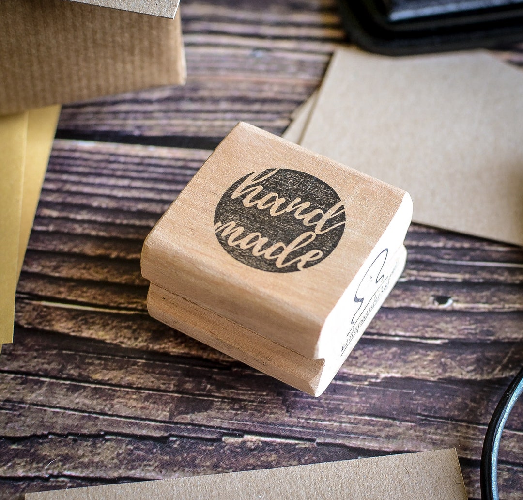 HANDMADE Rubber Stamp - Hand Made Stamp for DIY Crafts and Art Projects ...