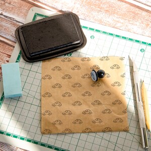 Tiny Rubber Stamp - Car: Perfect for DIY Crafts and Art Projects - Add ...