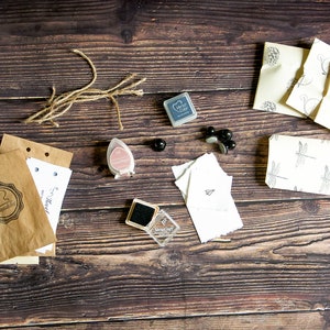 Mini Rubber Stamp Paper Airplane - Small Rubber Stamp for Whimsical ...