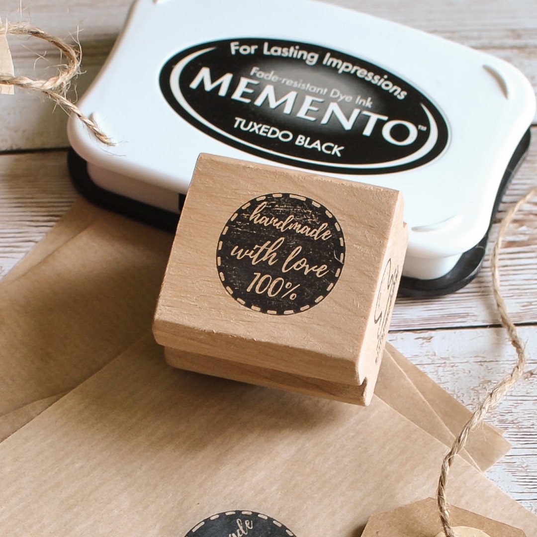 High-quality Rubber Stamp HANDMADE WITH LOVE 100% for - Etsy