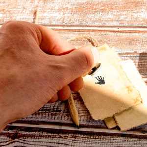 Small Stamp Hand Print - Mini Rubber Stamp for Personalized Touch and ...