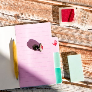 Small Stamp Hand Print - Mini Rubber Stamp for Personalized Touch and ...