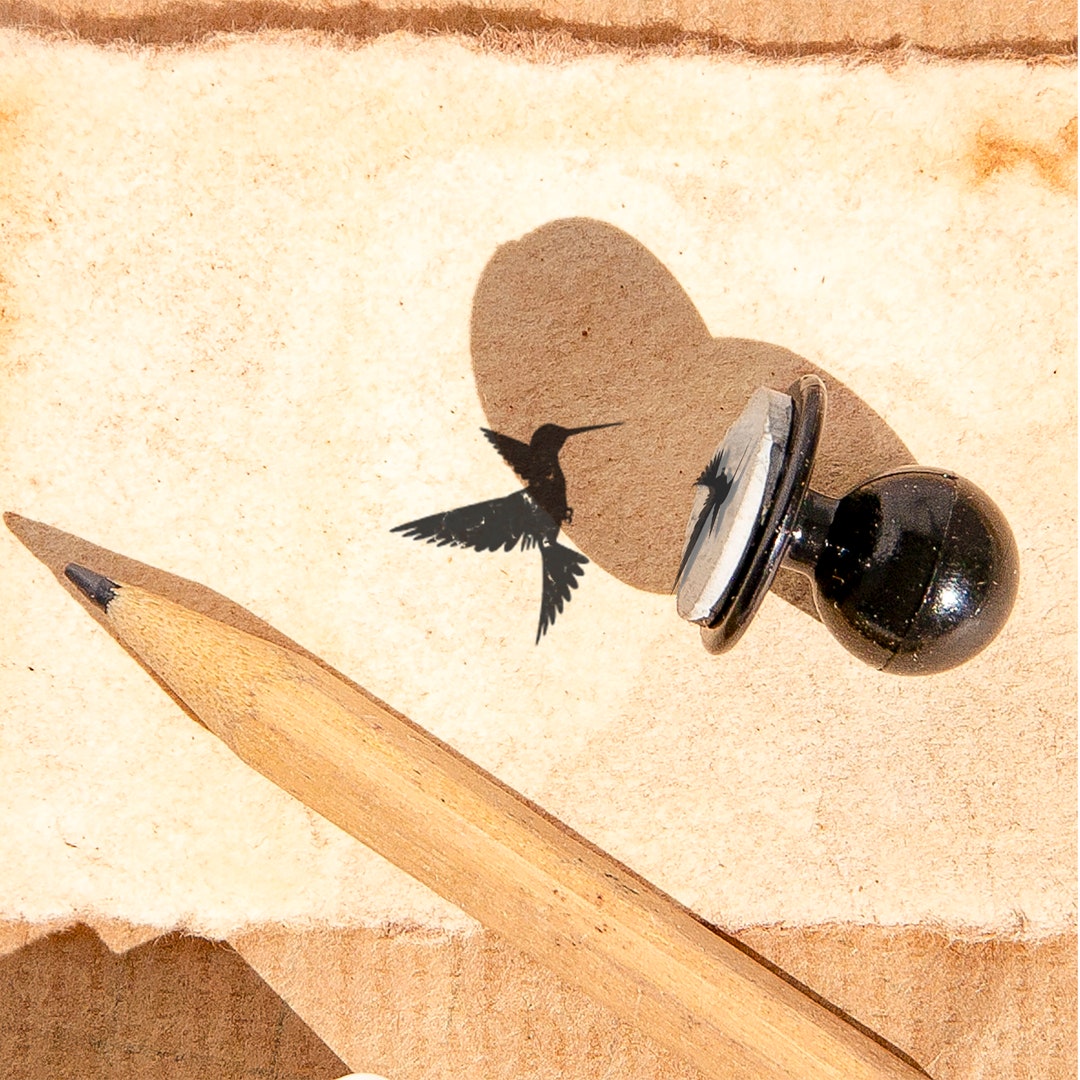 Small Stamp HUMMINGBIRD - Mini Rubber Stamp for Delicate and Whimsical ...