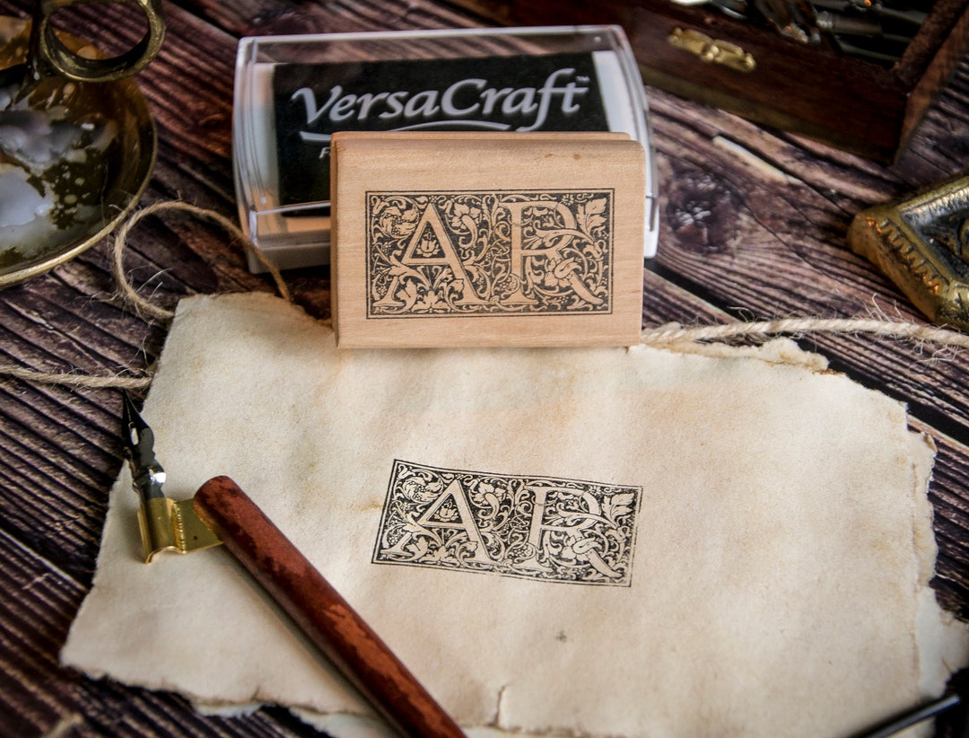 Custom Initial Rubber Stamp: Personalized Craft Stamp - Etsy