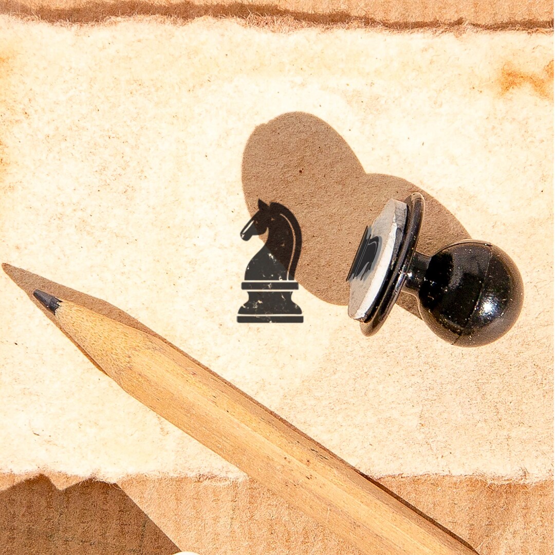 Chess Knight Rubber Stamp: Mini Craft Stamp for Journaling - Etsy UK