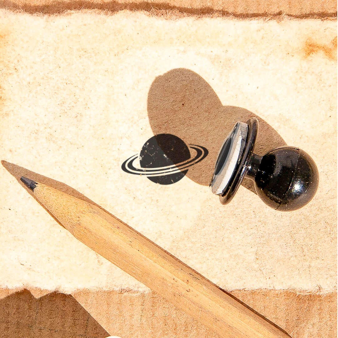 Saturn Mini Rubber Stamp: Celestial Craft Stamp (13x8 Mm) - Etsy