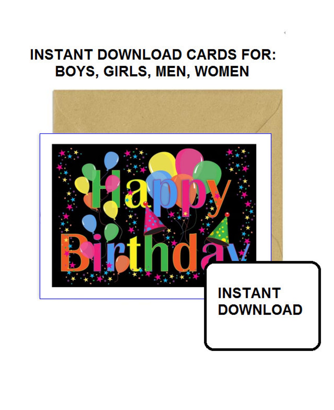 Happy Birthday Card Boy Birthday Card Girl Man Generic Etsy happy-birthday-card-boy-birthday-card-girl-man-generic-etsy