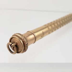Antique Superite Mechanical Pencil Pendant- Gold-filled With Name Pearl ...