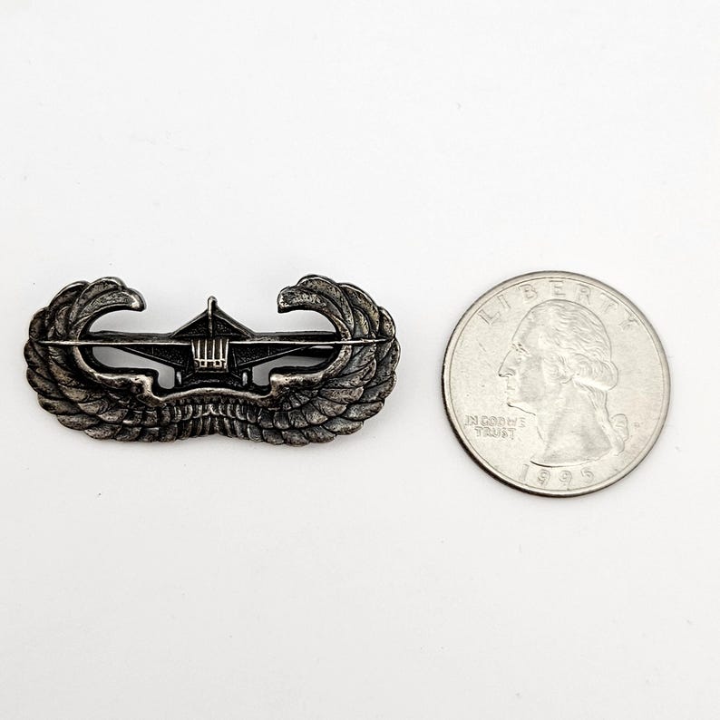 Vintage Glider Badge Wings Pin in Sterling Silver - US Army Airborne ...